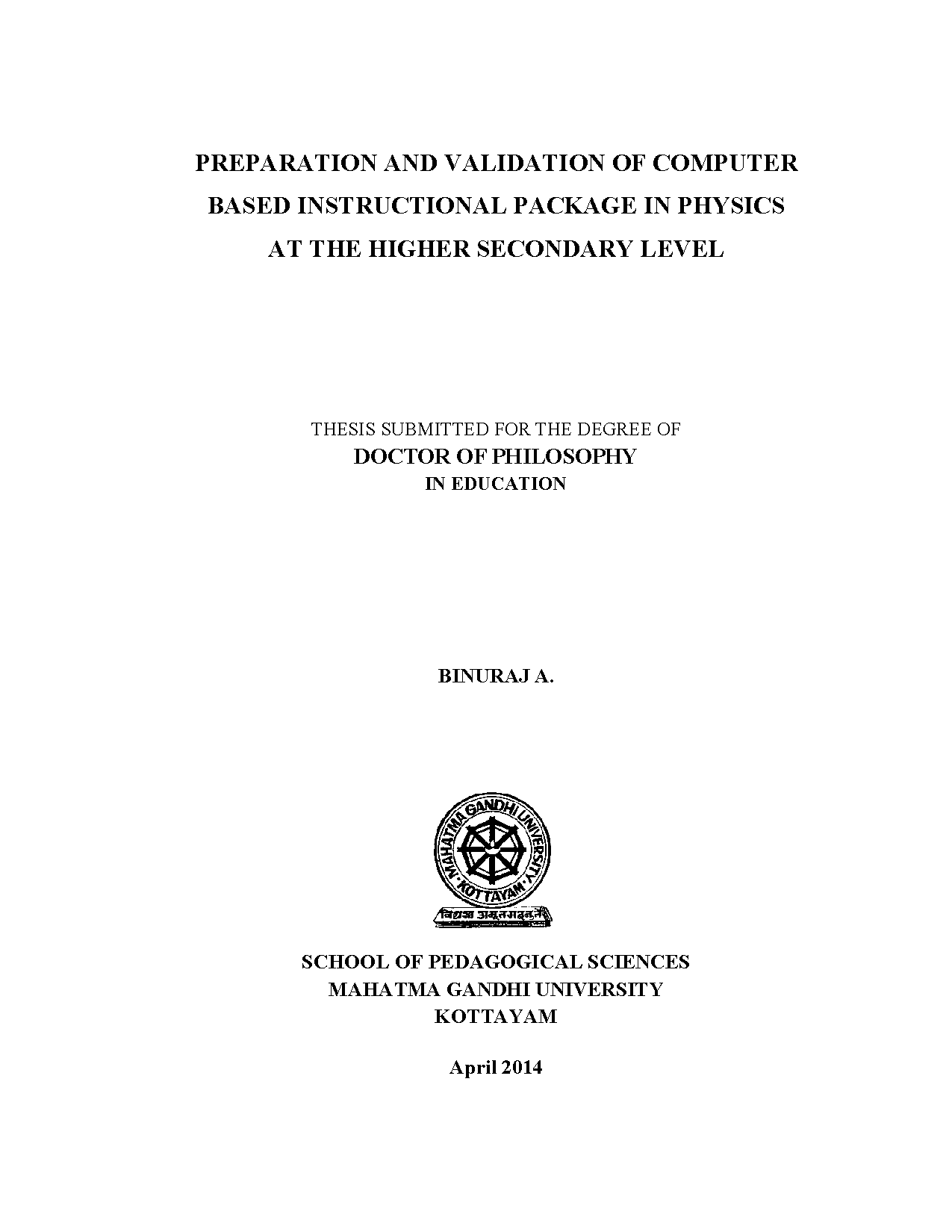 Online Thesis Search Results