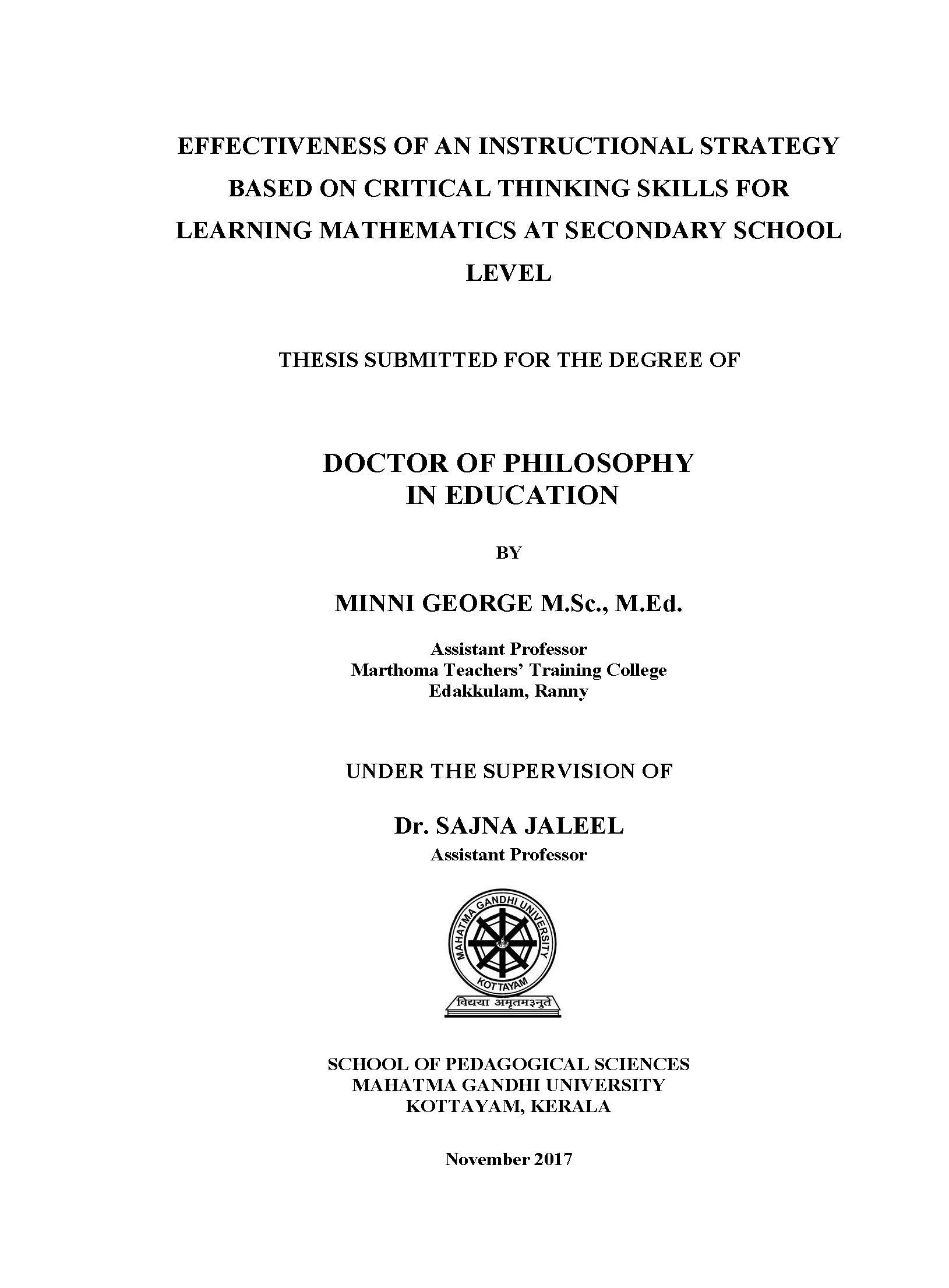 Online Thesis Search Results